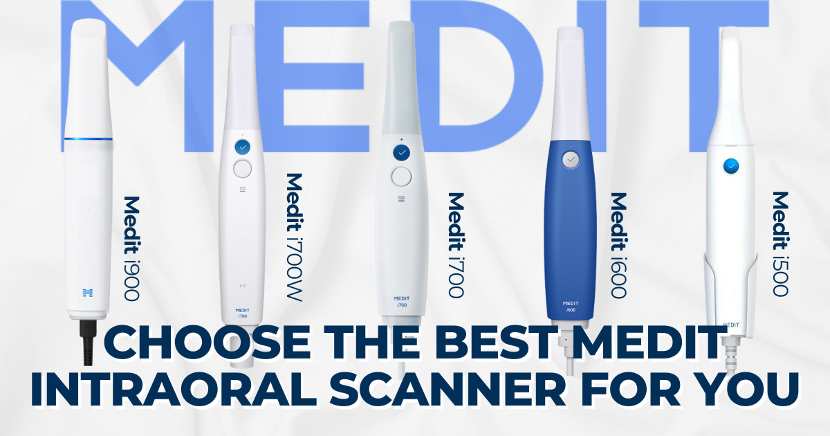 Comparing Medit IOS: i900, i700 Wireless, i700, i600, and i500